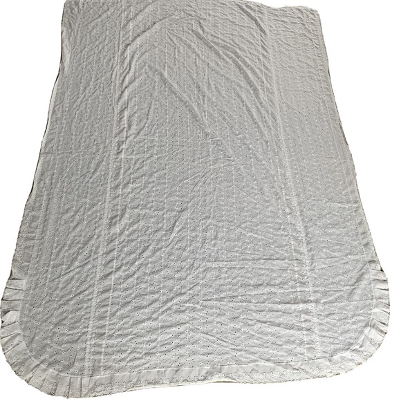 Vintage | Bedding | Lowest Price 7s White Floral Eyelet Embroidered ...